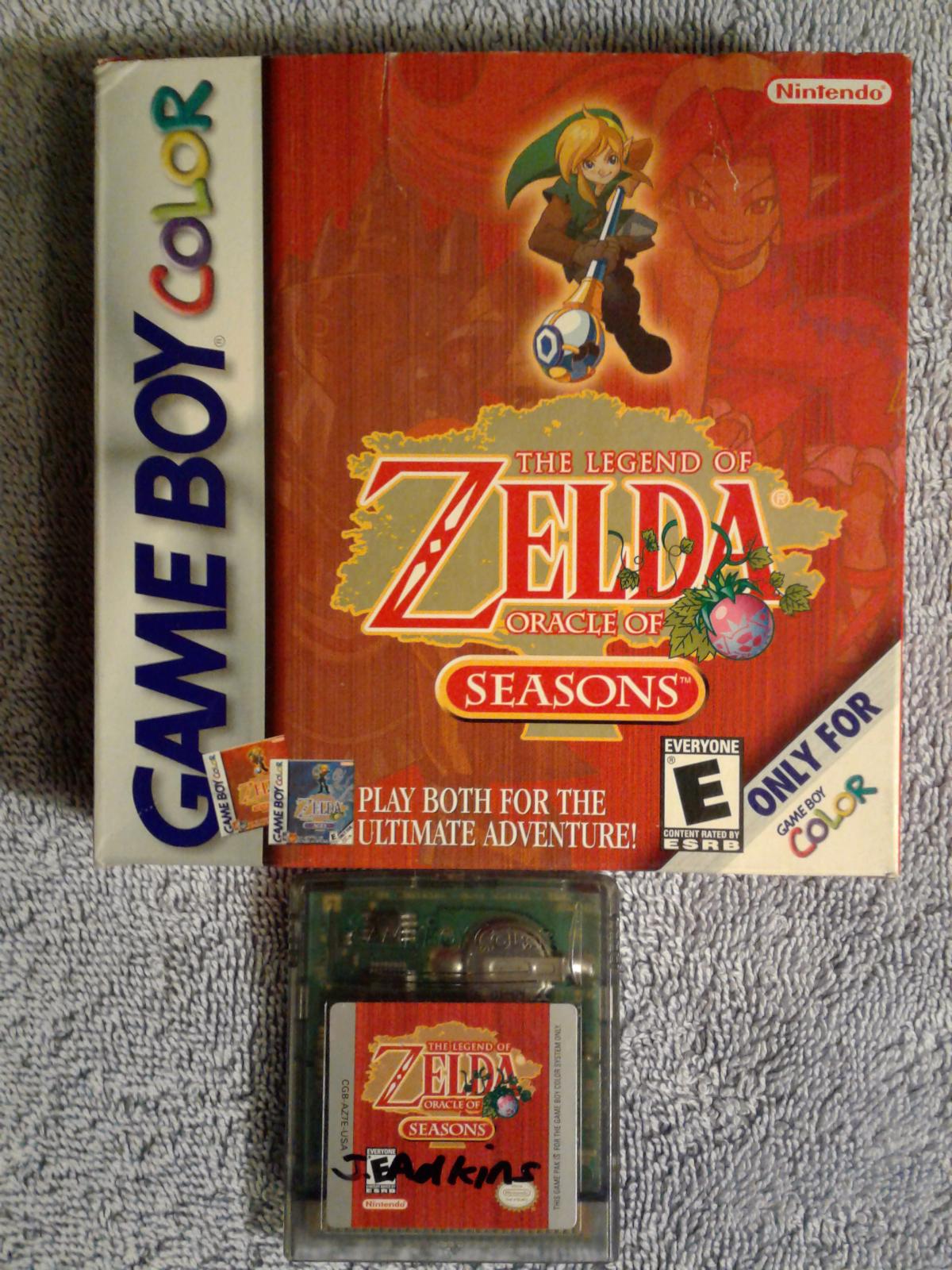 Zelda Oracle of Seasons | Item and Box only | GameBoy Color