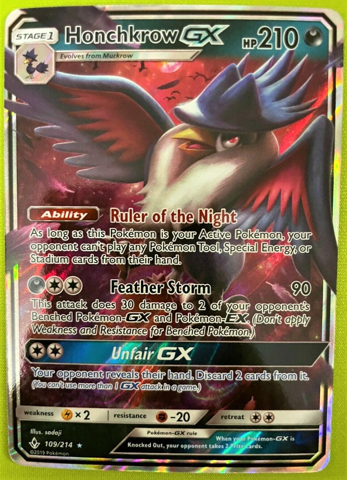 Honchkrow GX #109 Prices | Pokemon Unbroken Bonds | Pokemon Cards