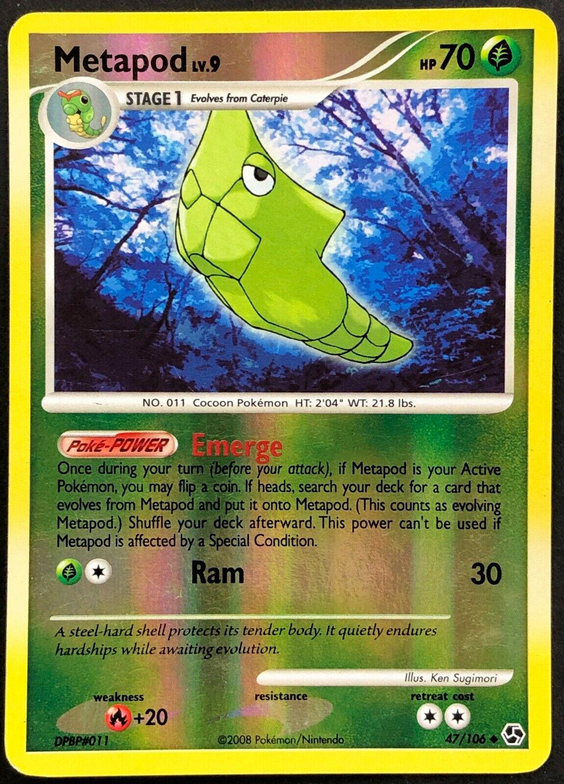 Metapod [Reverse Holo] #47 Prices | Pokemon Great Encounters | Pokemon Cards
