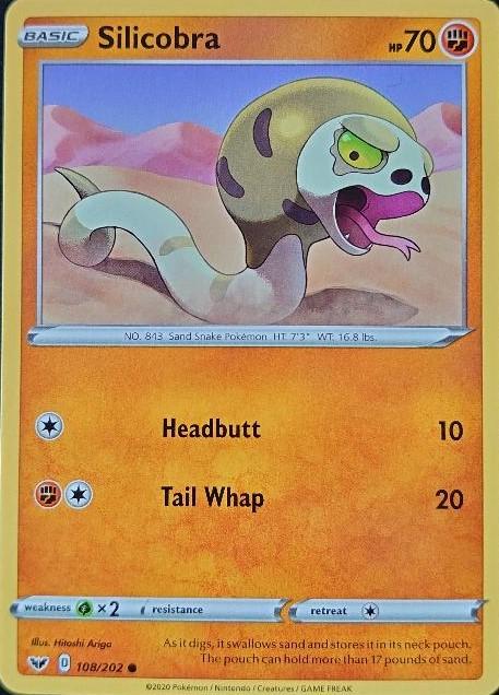 Silicobra #108 Prices | Pokemon Sword & Shield | Pokemon Cards