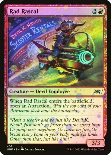 Rad Rascal [Galaxy Foil] #407 Prices | Magic Unfinity | Magic Cards