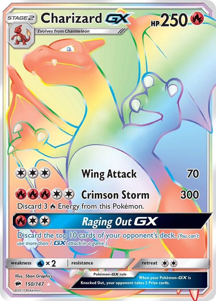 Charizard GX #150 Prices | Pokemon Burning Shadows | Pokemon Cards