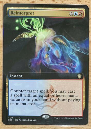 Reinterpret [Extended Art] Prices | Magic Commander 2021 | Magic Cards
