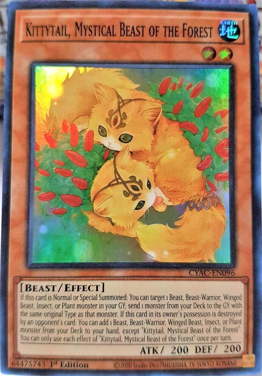 Kittytail, Mystical Beast of the Forest CYAC-EN096 Prices | YuGiOh ...