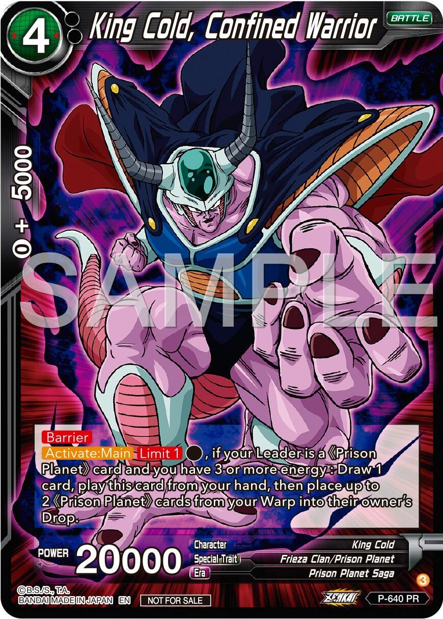 King Cold, Confined Warrior [Foil] P-640 Prijzen | Dragon Ball Fusion ...