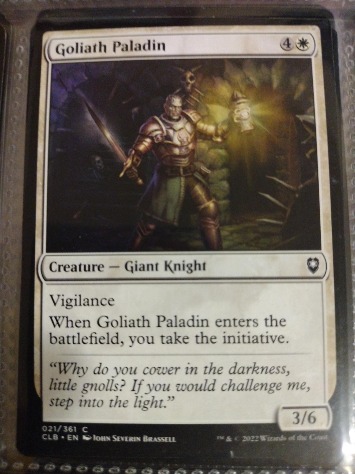 Goliath Paladin #21 Prices | Magic Commander Legends: Battle for Baldur ...