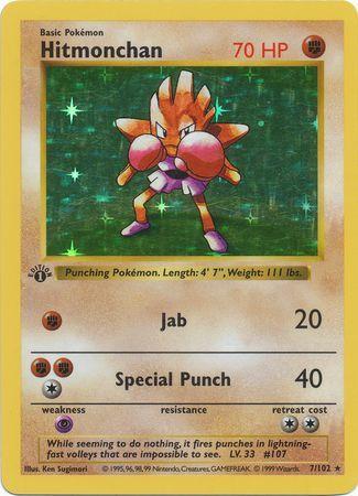 Hitmonchan [1st Edition] #7 Prices | Pokemon Base Set | Pokemon Cards