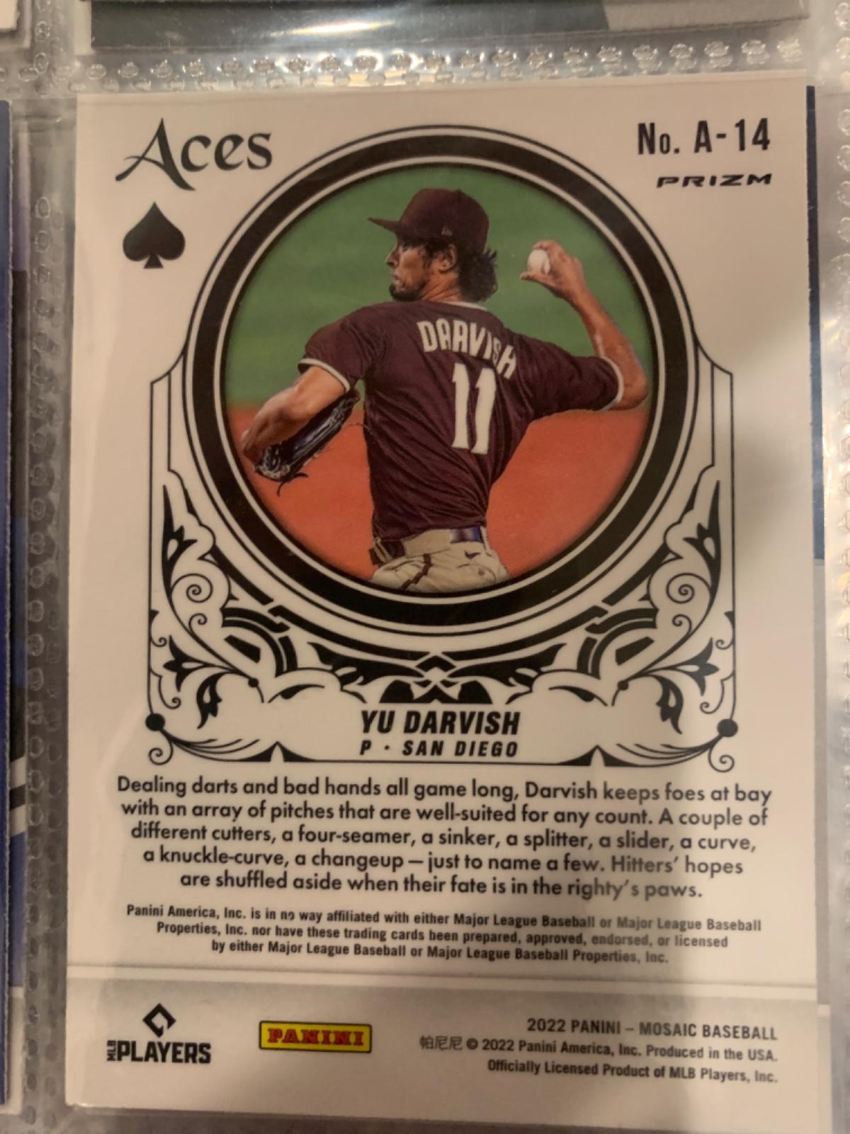 Yu Darvish [Green] #A-14 Prices | 2022 Panini Mosaic Aces | Baseball Cards