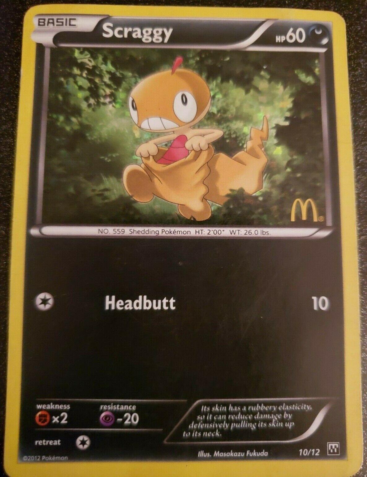 Scraggy #10 Prices | Pokemon McDonalds 2012 | Pokemon Cards