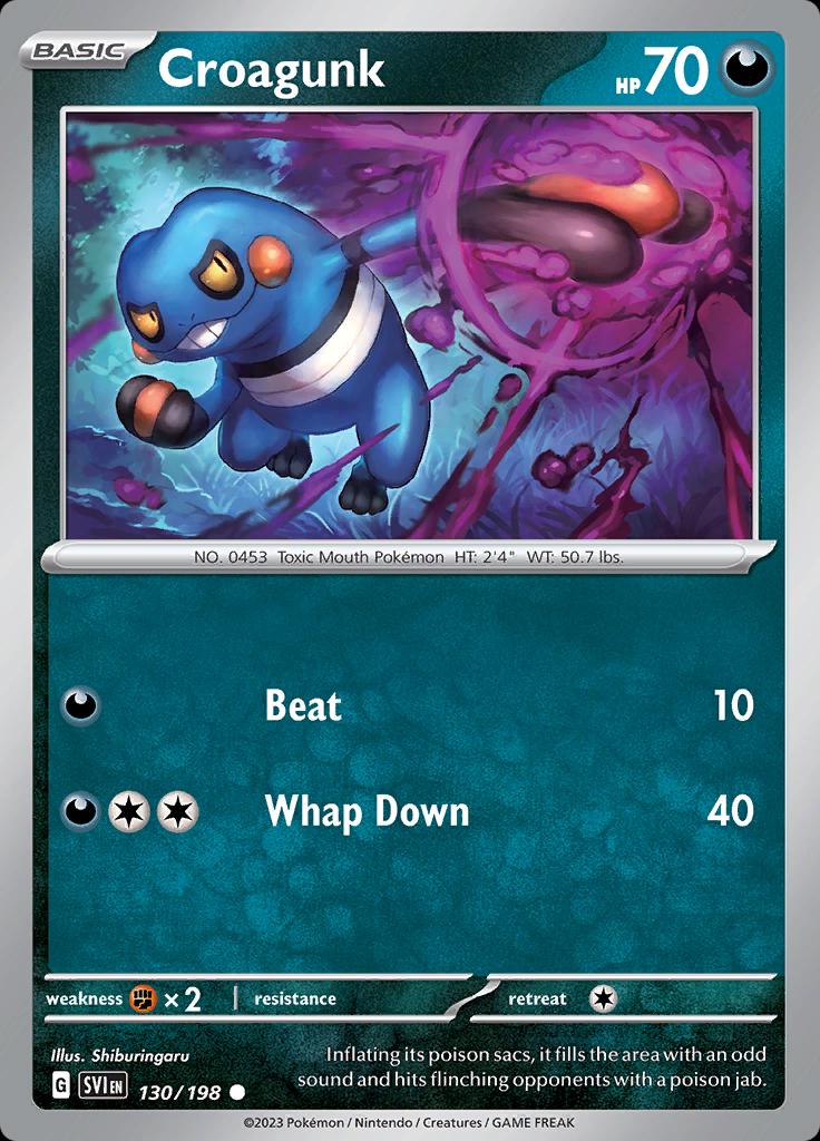 Croagunk #130 Prices | Pokemon Scarlet & Violet | Pokemon Cards