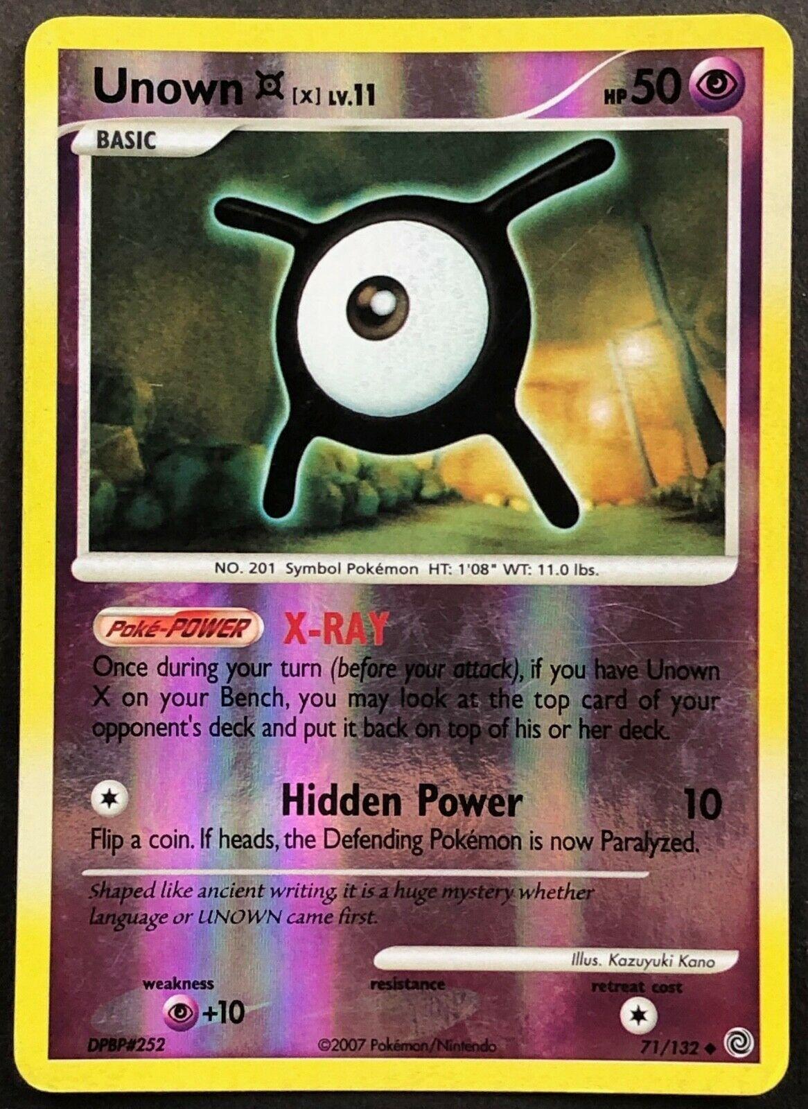 Unown X [Reverse Holo] #71 Prices | Pokemon Secret Wonders | Pokemon Cards