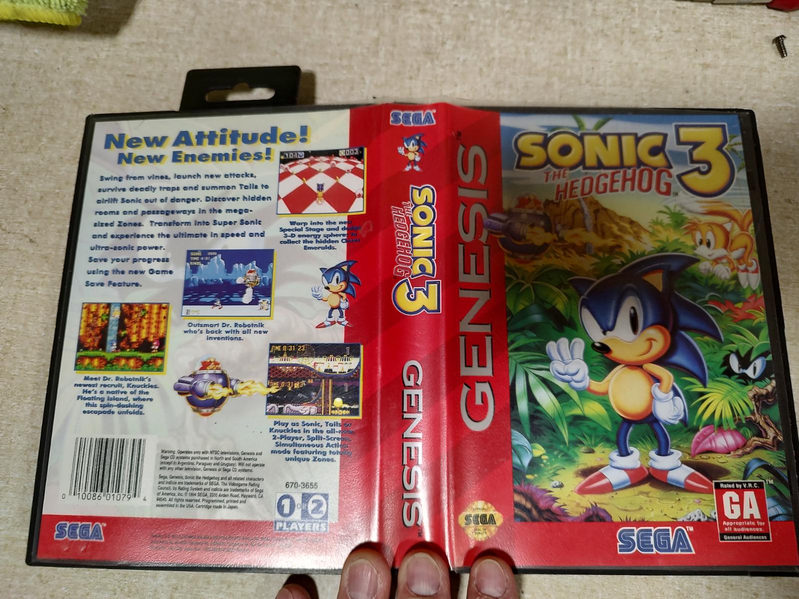 Sonic the Hedgehog 3 | Item, Box, and Manual | Sega Genesis