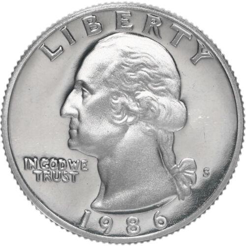 1986 S [PROOF] Washington Quarter Prices | Ungraded, NGC, PCGS Values