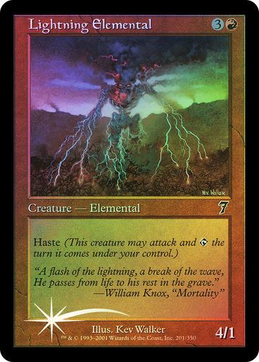 Lightning Elemental [Foil] Prices | Magic 7th Edition | Magic Cards