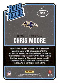 Chris Moore #357 Prices [Rookie] | 2016 Panini Donruss | Football Cards