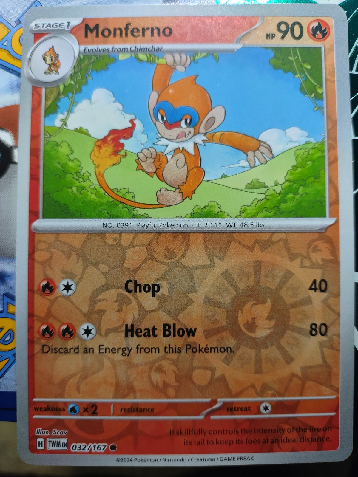 Monferno [Reverse Holo] #32 Prices | Pokemon Twilight Masquerade ...