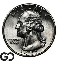1951 D Washington Quarter Prices | Ungraded, NGC, PCGS Values