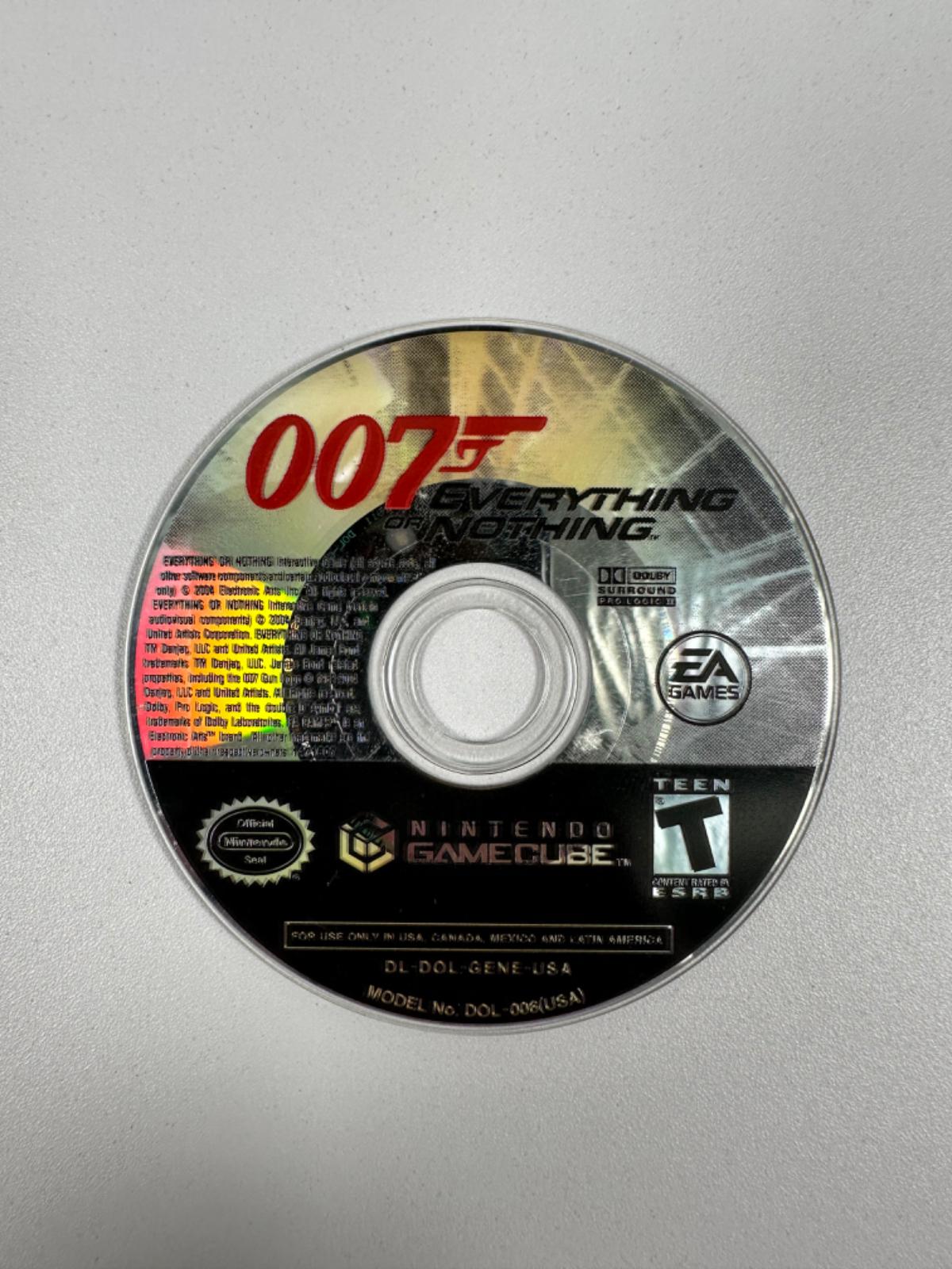 007 Everything or Nothing | Item only | Gamecube