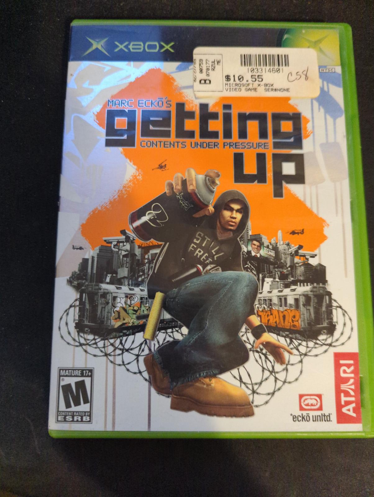 Marc Ecko's Getting Up Contents Under Pressure | Box and Manual only | Xbox