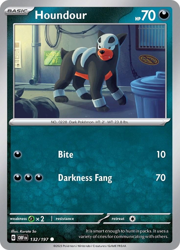Houndour #132 Prices | Pokemon Obsidian Flames | Pokemon Cards