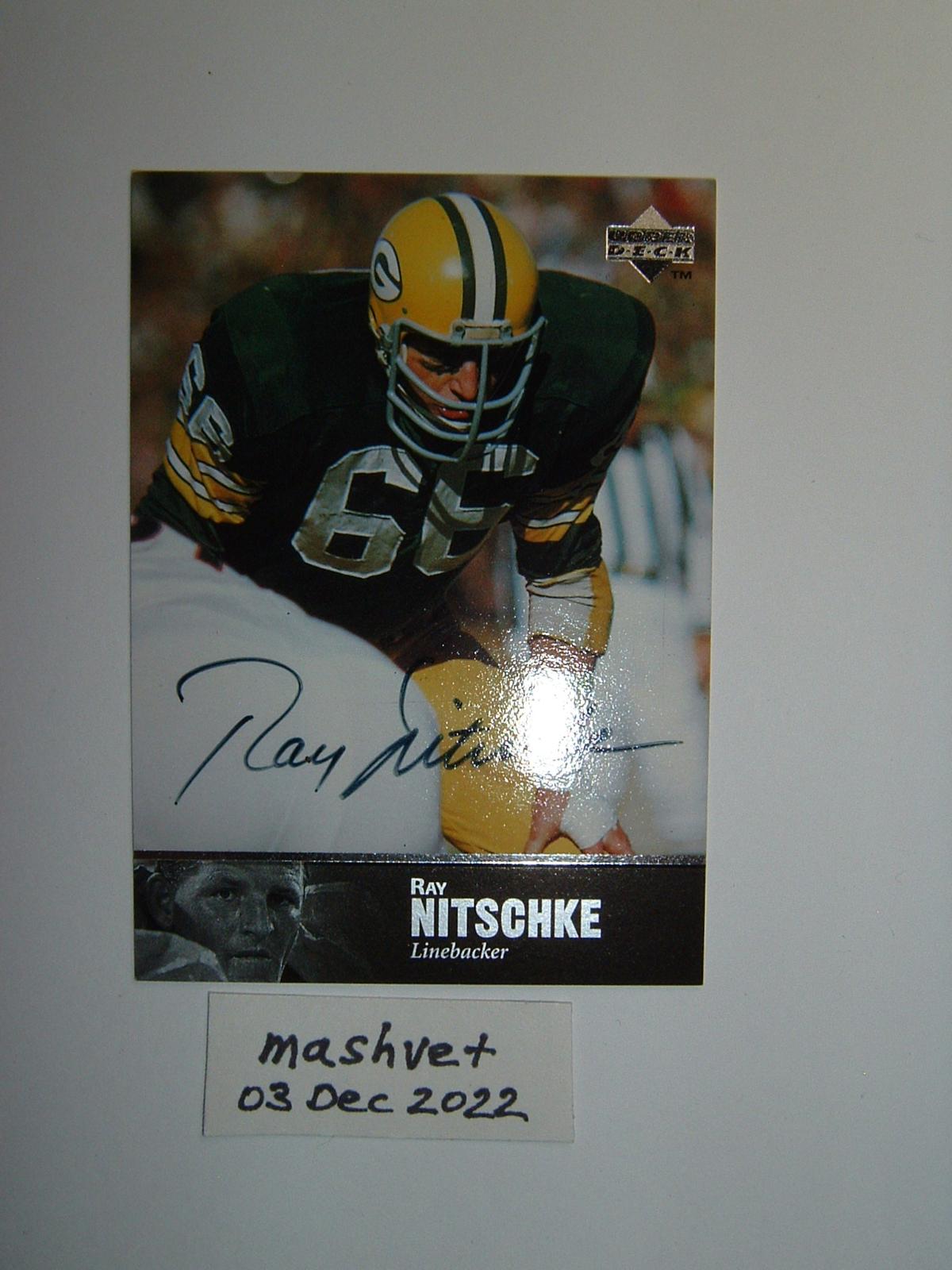 Ray Nitschke [Autograph] | Ungraded | 1997 Upper Deck Legends