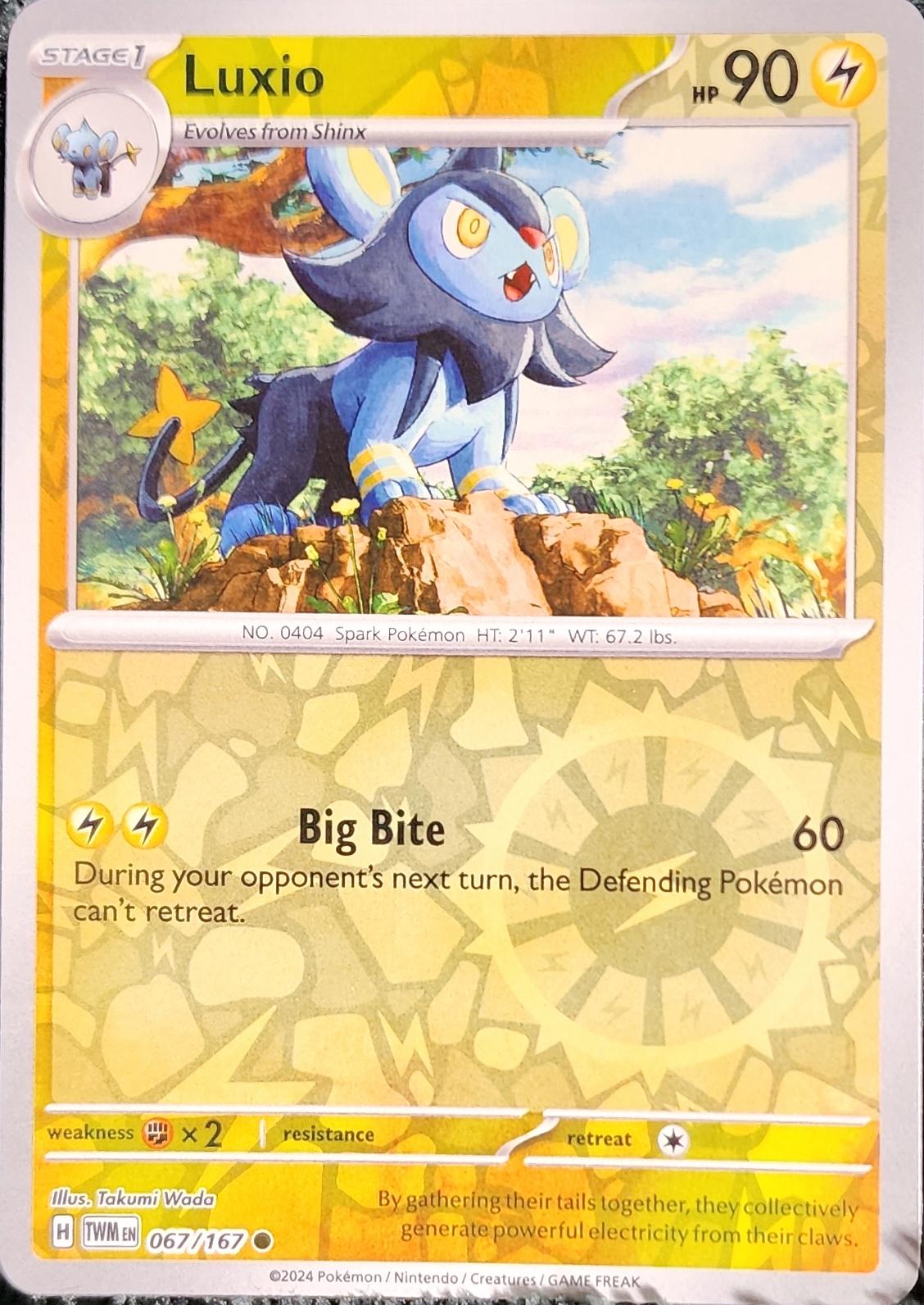 Luxio [Reverse Holo] #67 Prices | Pokemon Twilight Masquerade | Pokemon ...