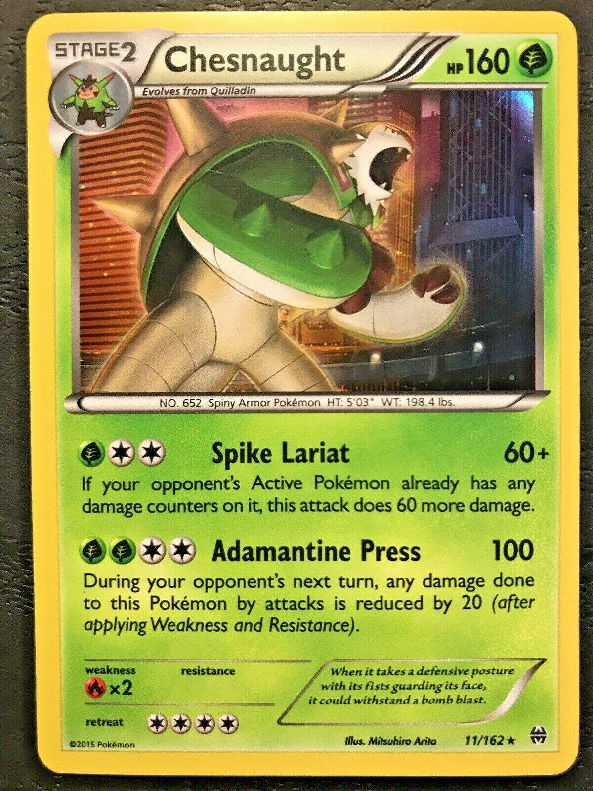Chesnaught #11 Prices | Pokemon BREAKthrough | Pokemon Cards