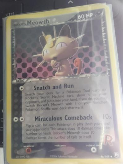 Rocket's Meowth | Ungraded | Pokemon Team Rocket Returns