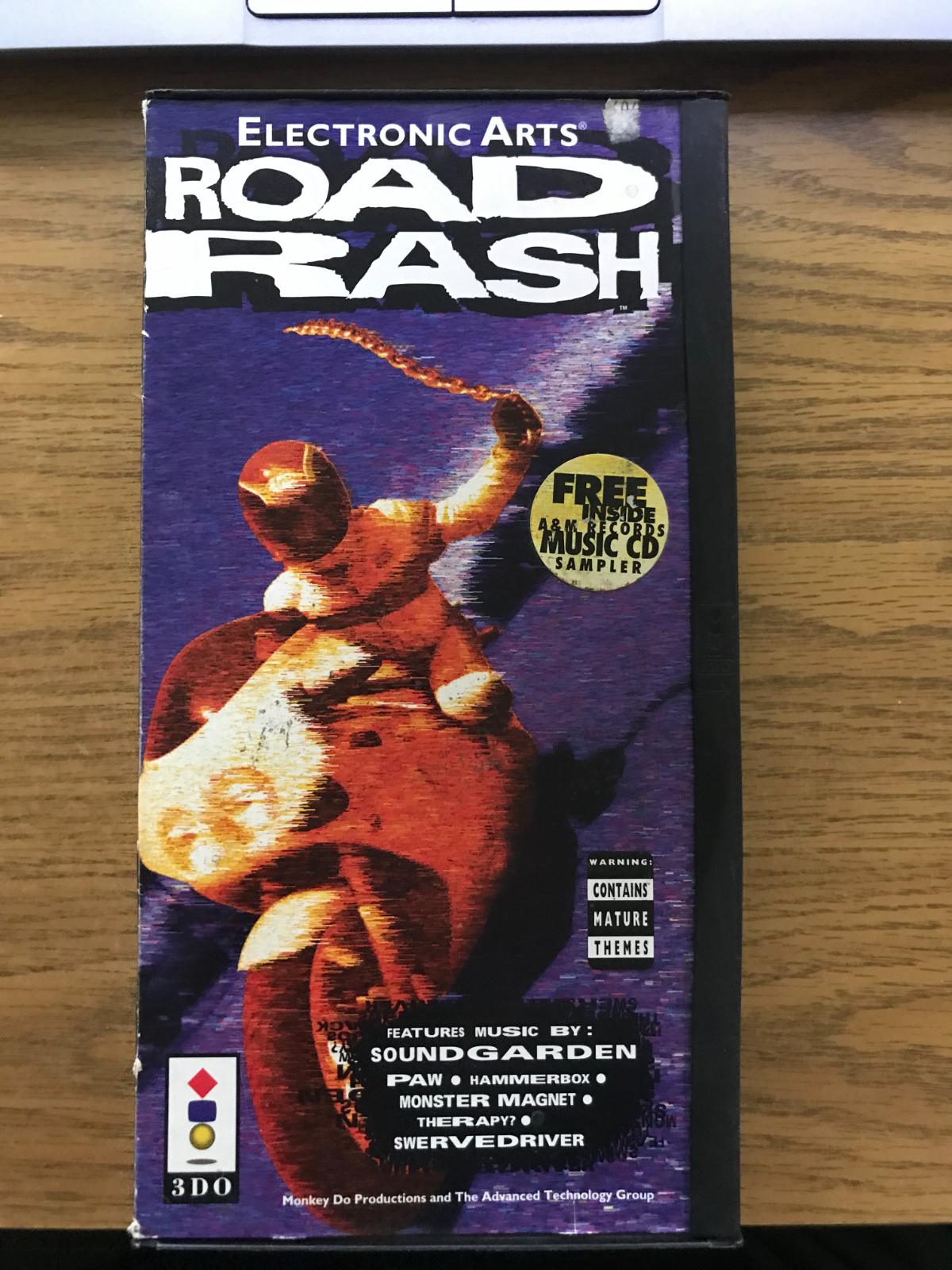 Road Rash | Item, Box, and Manual | 3DO