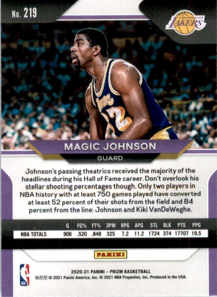 Magic Johnson #219 Prices | 2020 Panini Prizm | Basketball Cards