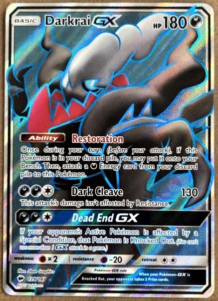 Darkrai GX #139 Prices | Pokemon Burning Shadows | Pokemon Cards