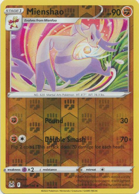 Mienshao [Reverse Holo] #104 Prices | Pokemon Lost Origin | Pokemon Cards