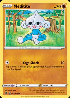 Meditite #97 Prices | Pokemon Rebel Clash | Pokemon Cards