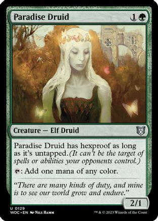 Paradise Druid #129 Prices | Magic Wilds of Eldraine Commander | Magic ...