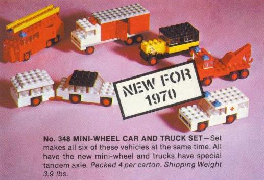 Mini-Wheel Car and Truck Set #348 LEGO Set Prices | New, Boxed, Loose ...