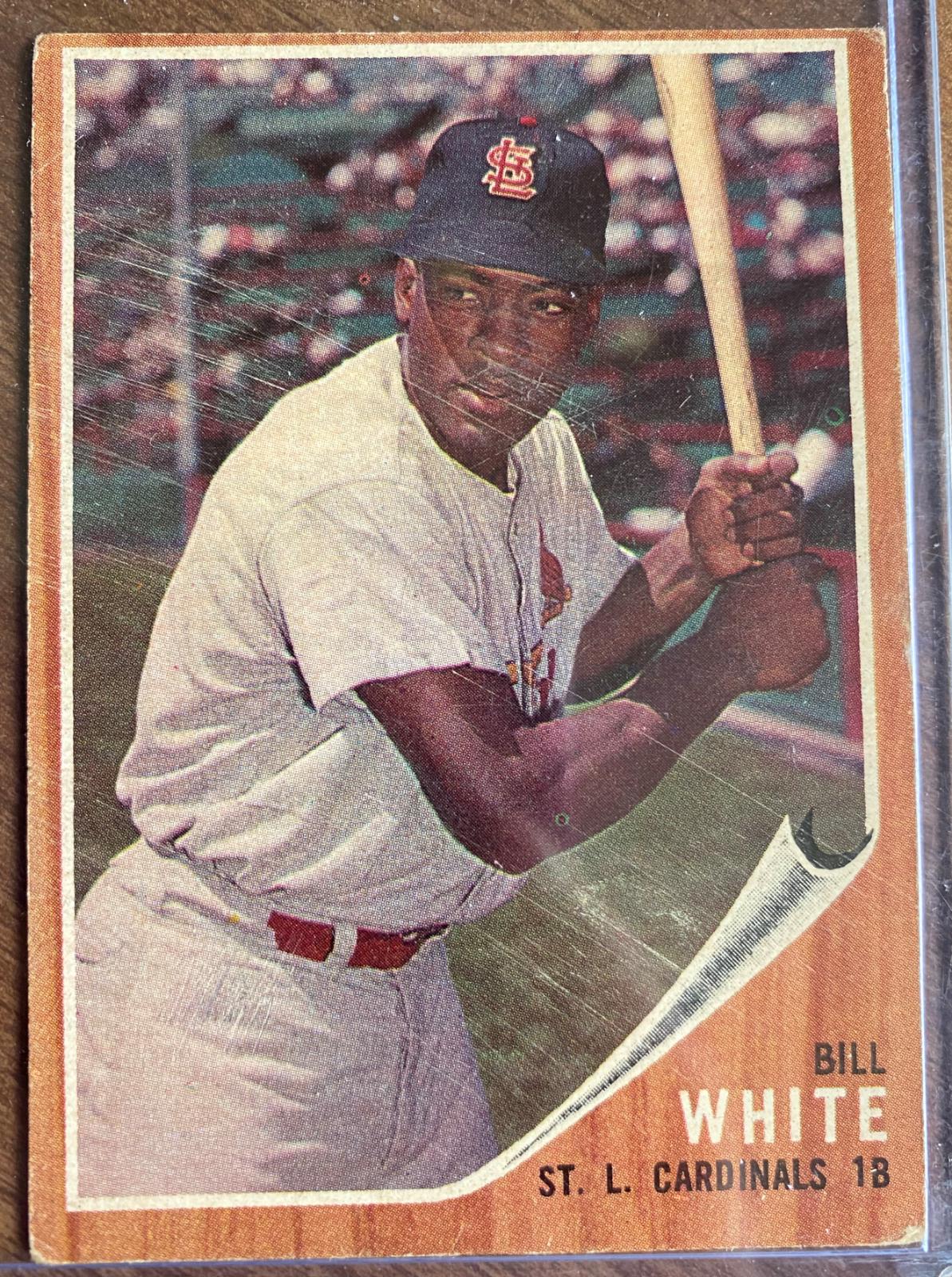 Bill White | Ungraded | 1962 Topps