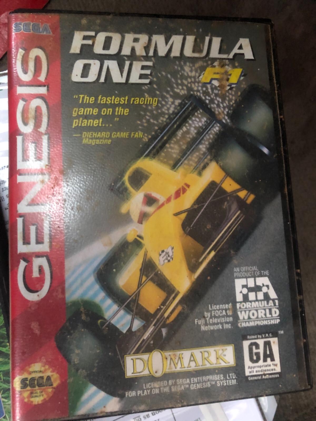 Formula One F1 | Item and Manual only | Sega Genesis
