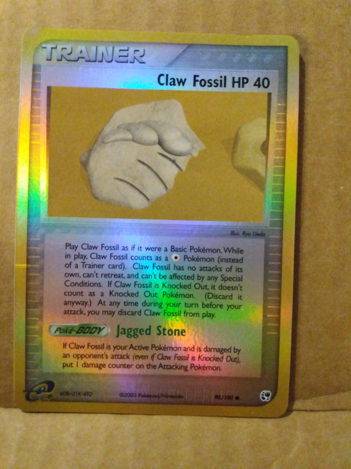 Claw Fossil [Reverse Holo] | Ungraded | Pokemon Sandstorm