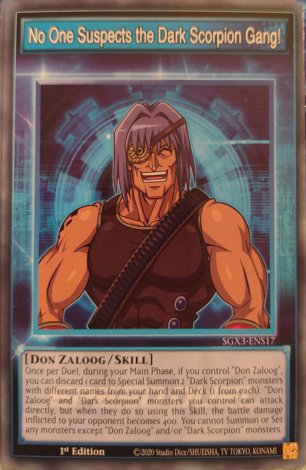 No One Suspects the Dark Scorpion Gang! SGX3-ENS17 Prices | YuGiOh Speed Duel GX: Duelists of ...
