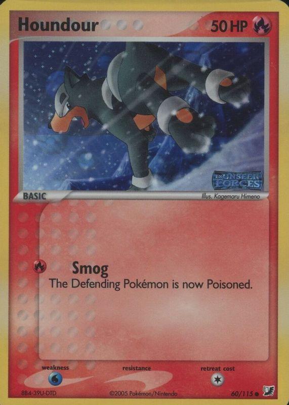 Houndour [Reverse Holo] #60 Precios | Pokemon Unseen Forces | Tarjetas ...