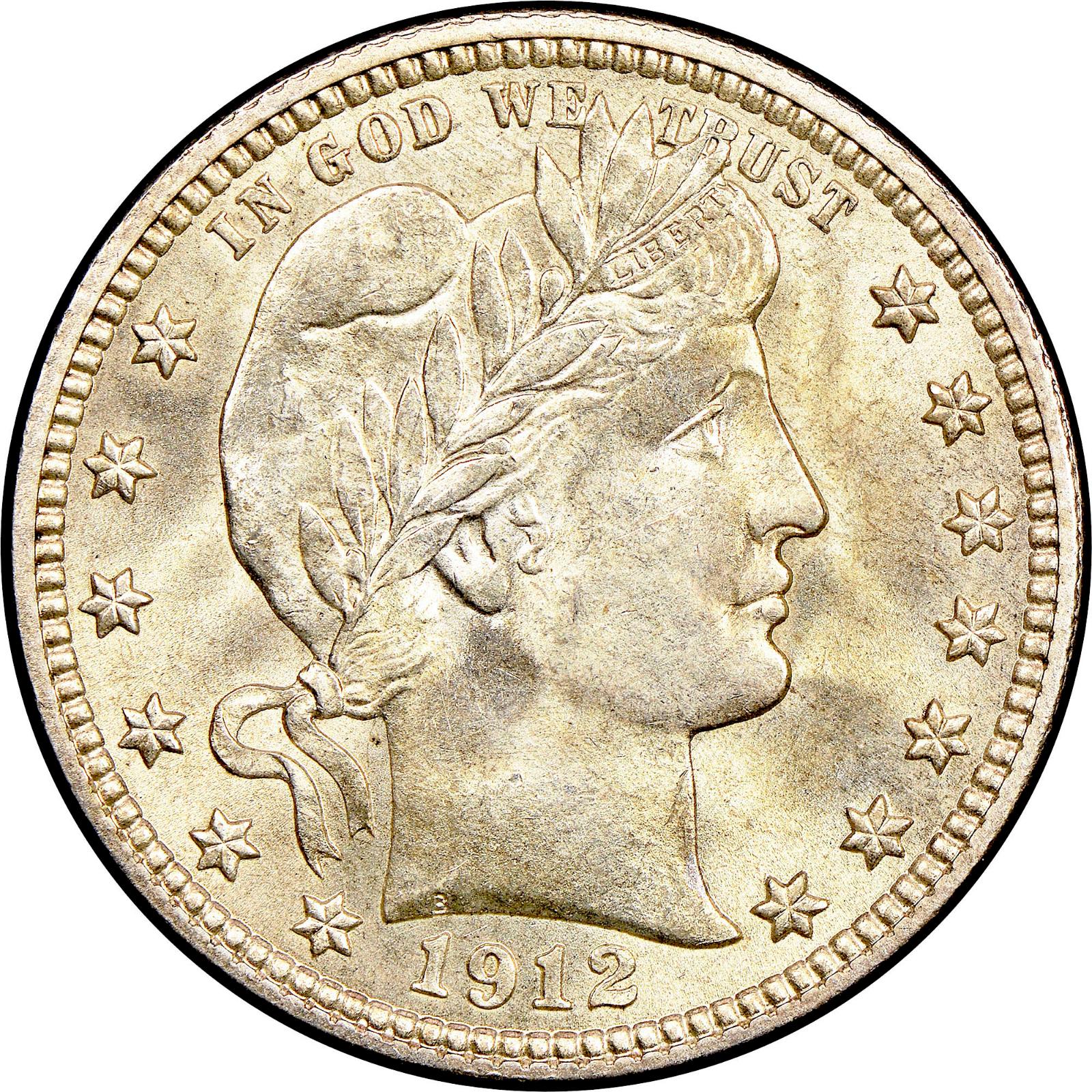 1912 [PROOF] Barber Quarter Prices | Ungraded, NGC, PCGS Values