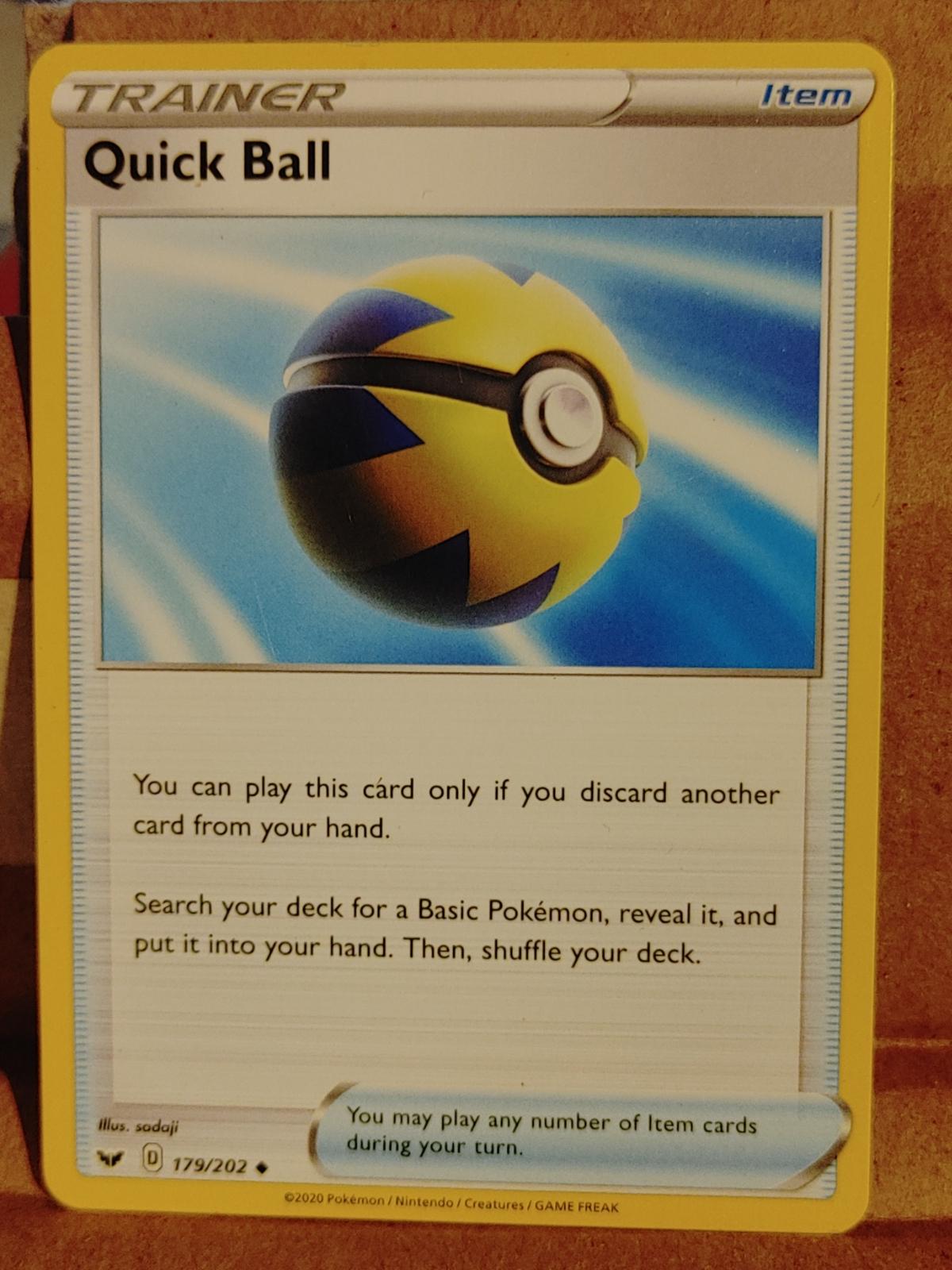 Quick Ball | Ungraded | Pokemon Sword & Shield