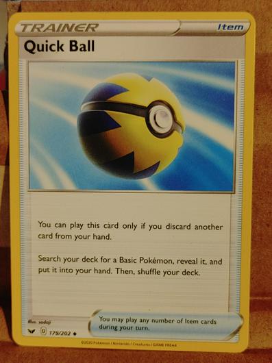 Quick Ball | Ungraded | Pokemon Sword & Shield