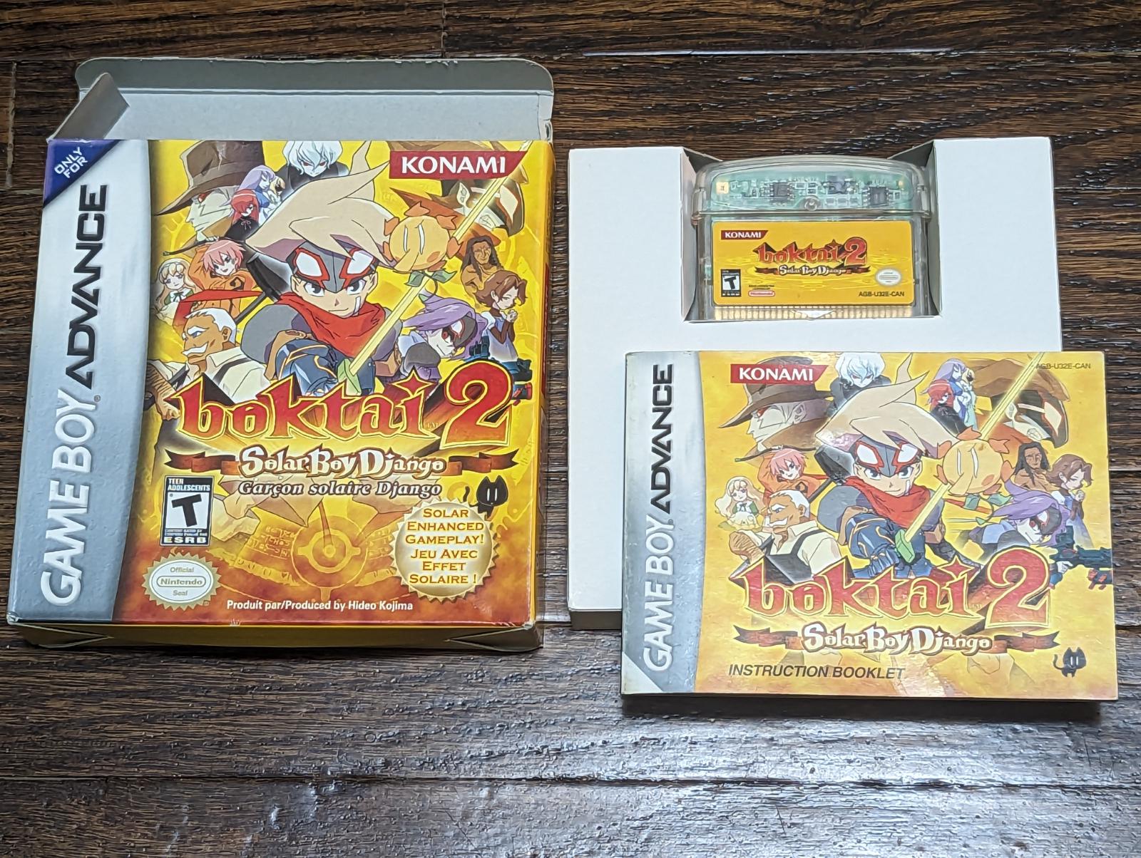 Boktai 2 Solar Boy Django | Item, Box, and Manual | GameBoy Advance