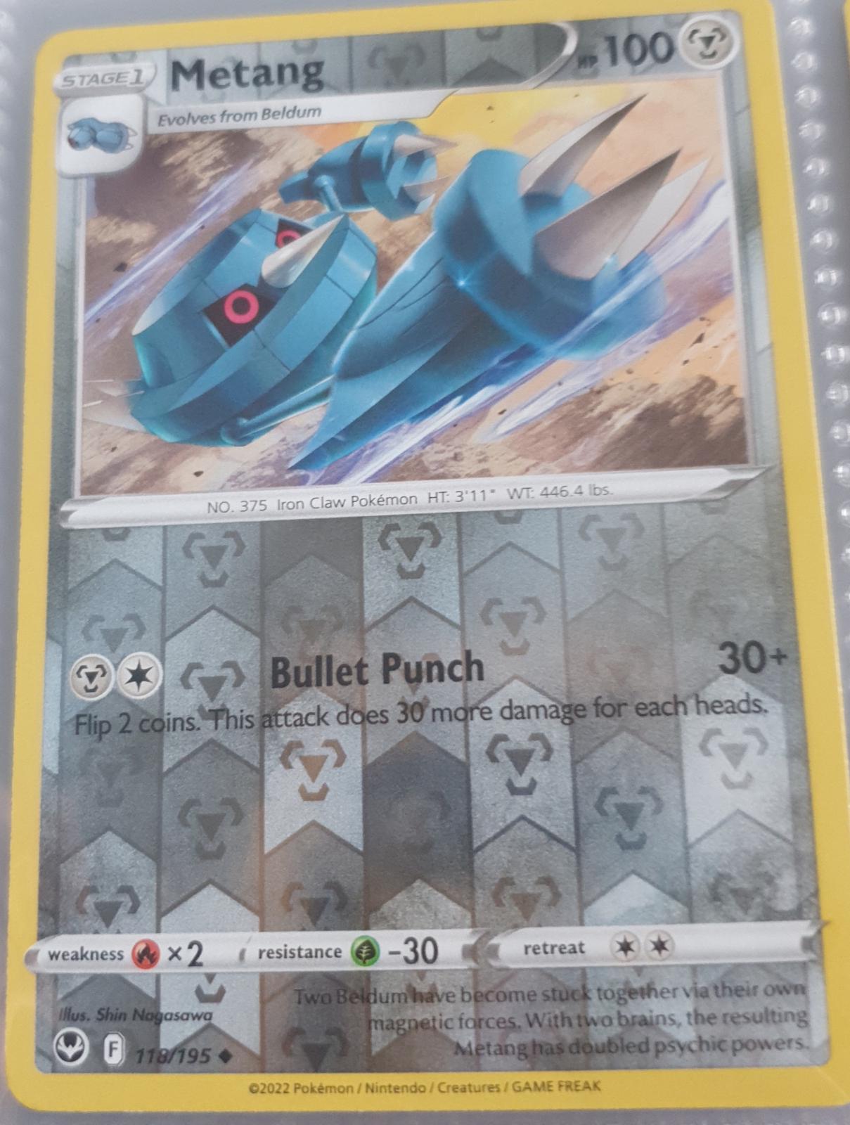 Metang [Reverse Holo] #118 Prices | Pokemon Silver Tempest | Pokemon Cards