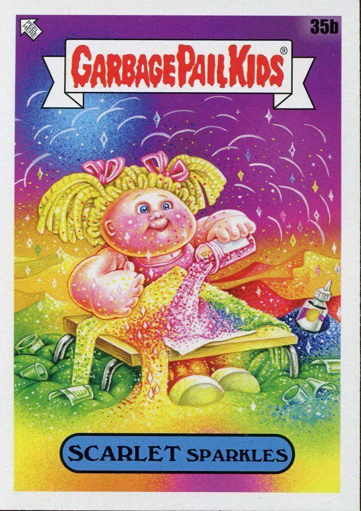 SCARLET Sparkles #35b Prices | Garbage Pail Kids Late To School ...