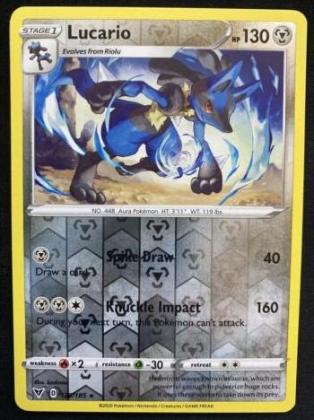 Lucario [Reverse Holo] | Ungraded | Pokemon Vivid Voltage