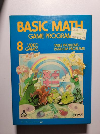 Basic Math | Item, Box, and Manual | Atari 2600