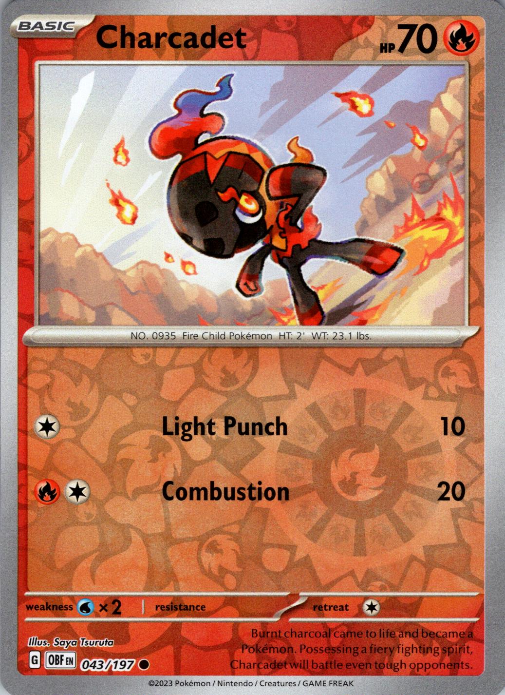 Charcadet [Reverse Holo] #43 Prices | Pokemon Obsidian Flames | Pokemon ...