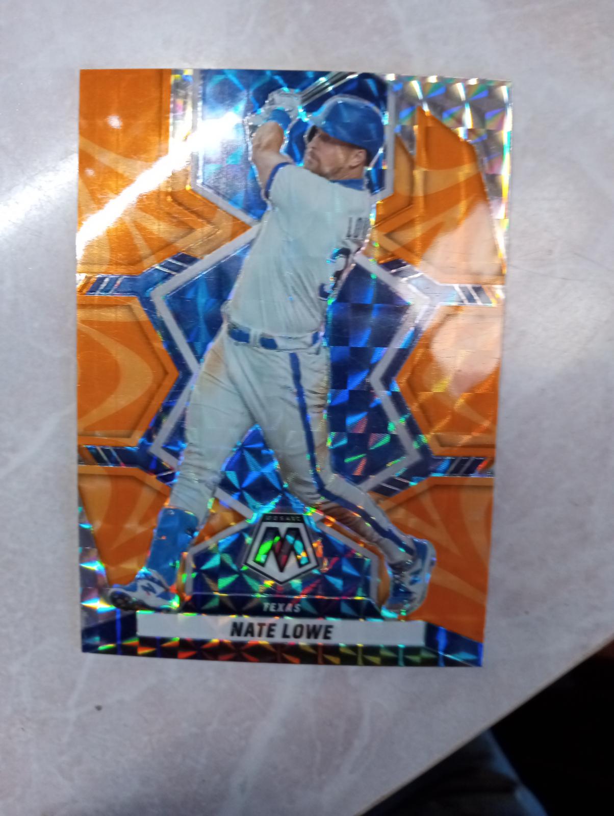 Nate Lowe [Reactive Orange] | Ungraded | 2022 Panini Mosaic